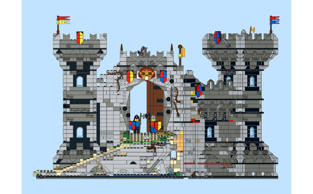 Lego Moc Crocodile Castle By Cvi Rebrickable Build With Lego