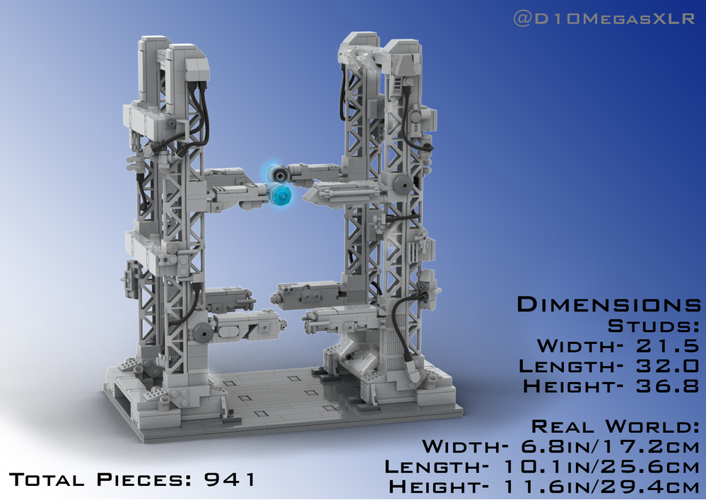 LEGO MOC Mech Drydock by D10MegasXLR | Rebrickable - Build with LEGO