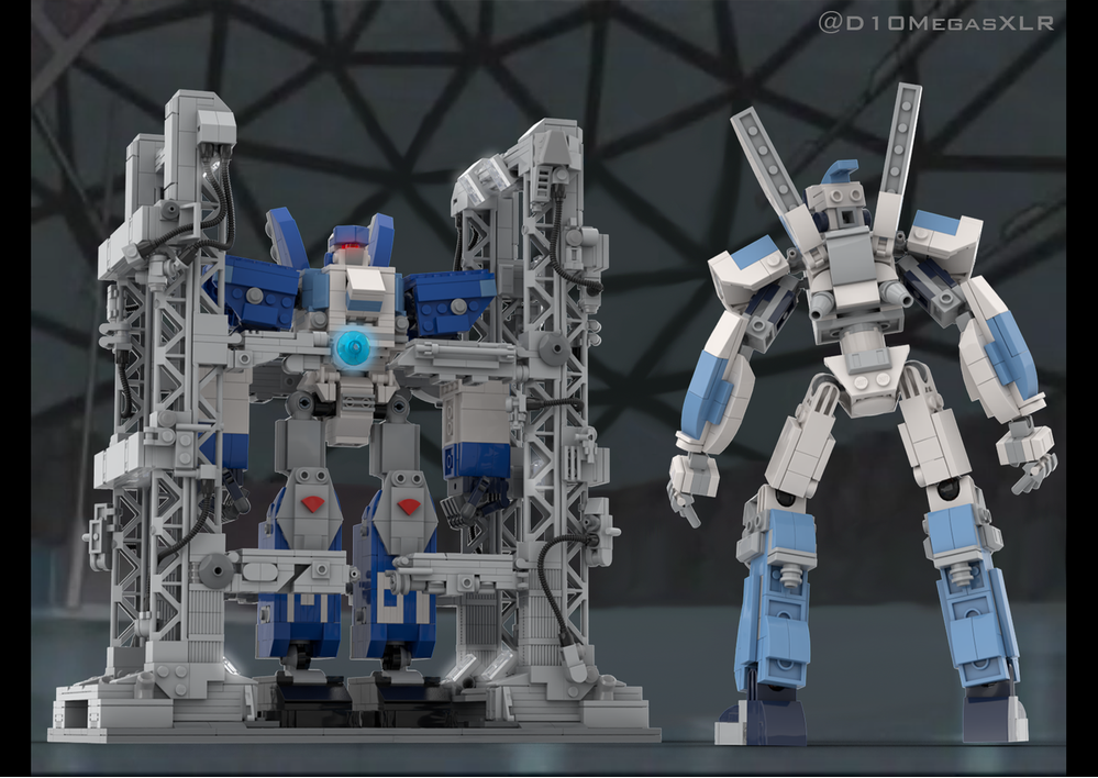 LEGO MOC Mech Drydock by D10MegasXLR | Rebrickable - Build with LEGO