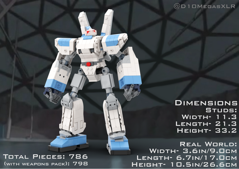 LEGO MOC Earth Coalition Drone Mech (with Weapons Pack) by D10MegasXLR ...