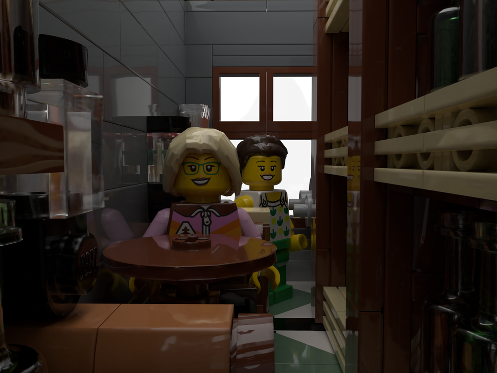 LEGO MOC-204847 Library & Wine Bar by Mattysek289 | Rebrickable - Build ...