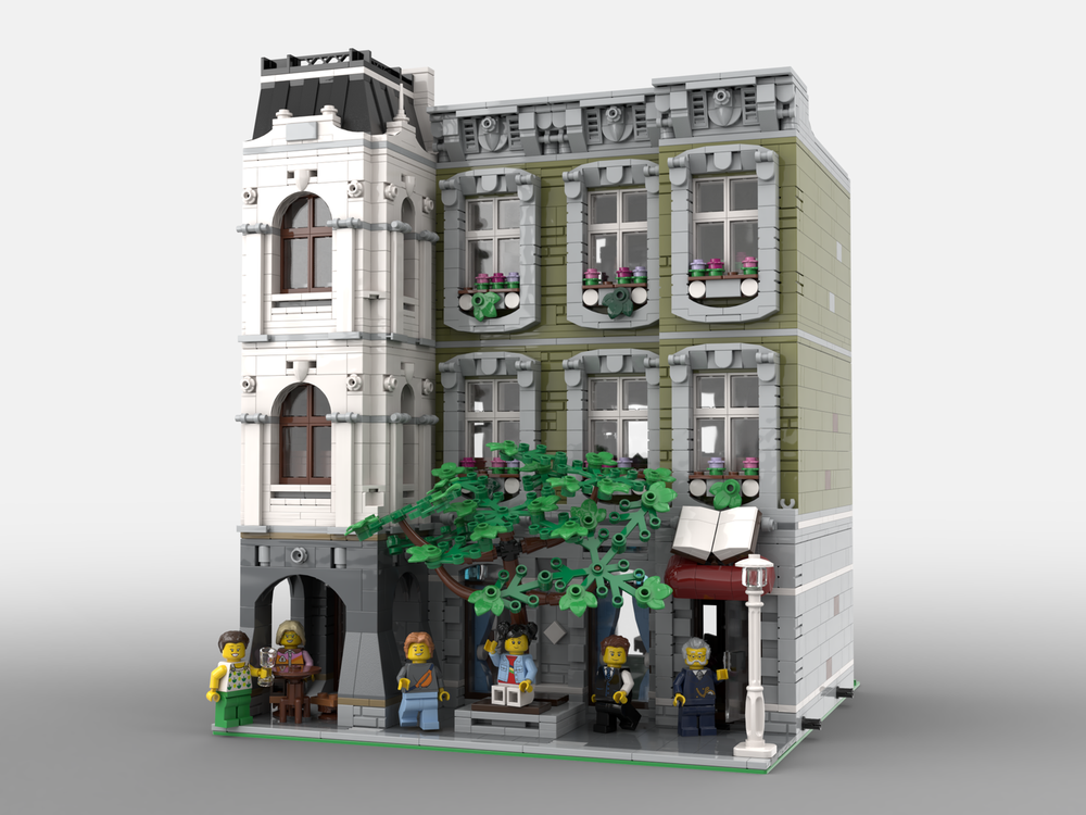 LEGO MOC Library & Wine Bar by Mattysek289 | Rebrickable - Build with LEGO
