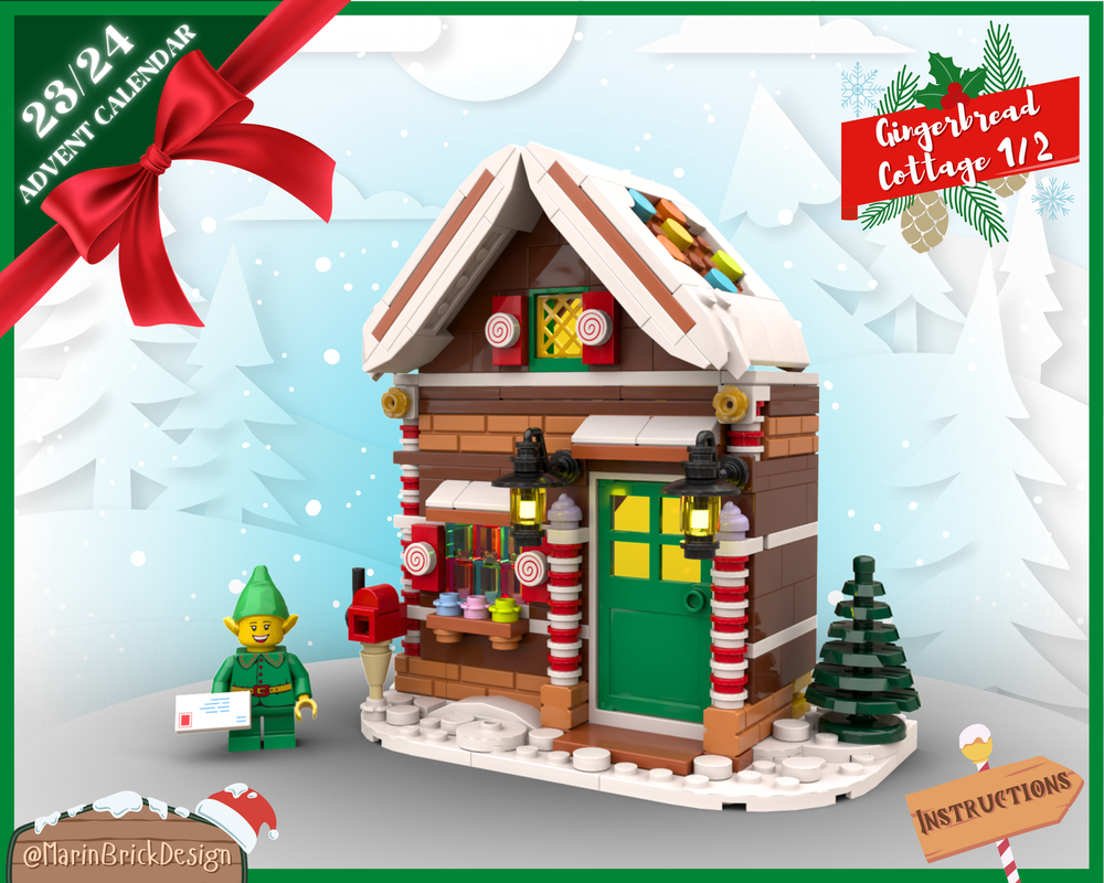 LEGO MOC LEGO Christmas GingerBread Cottage 1/2 Moc Instruction - Lego ...