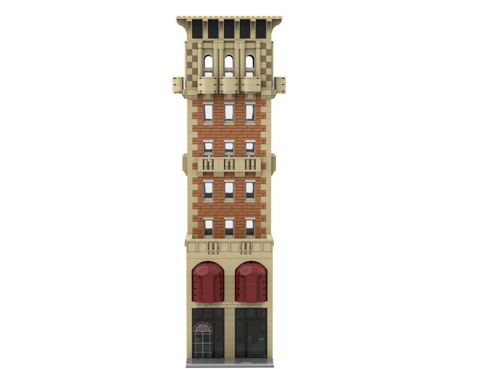 LEGO MOC millenium biltmore histroic hotel module by building-and ...