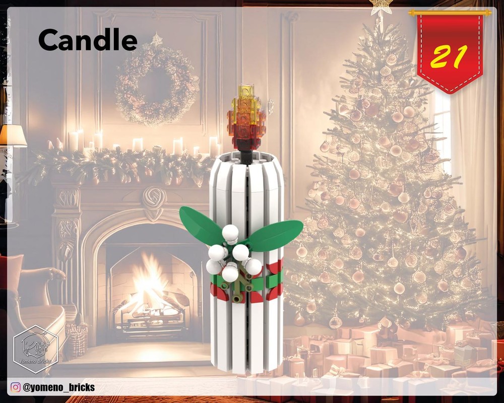 LEGO MOC Candle - Advent calendar 2024 - 21 by YomenoBricks ...