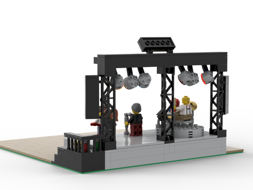 Lego Moc Modular Rock Concert By Viernes Rebrickable Build With Lego