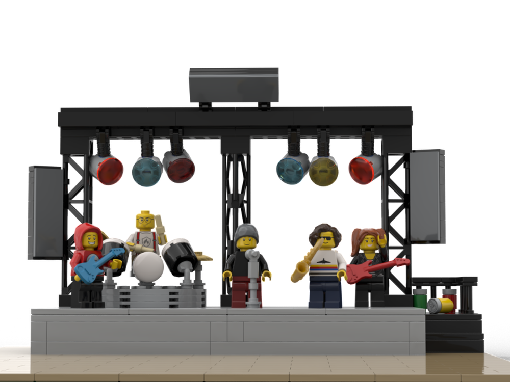 Lego Moc Modular Rock Concert By Viernes Rebrickable Build With Lego