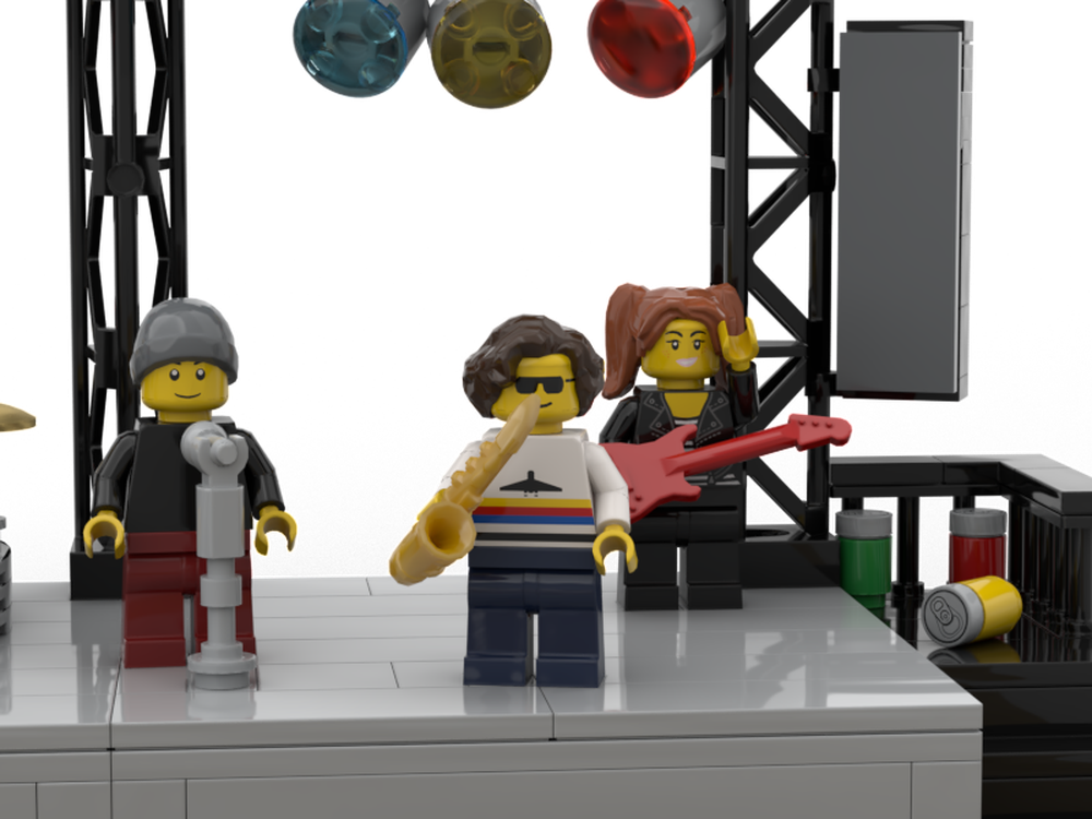 Lego Moc Modular Rock Concert By Viernes Rebrickable Build With Lego