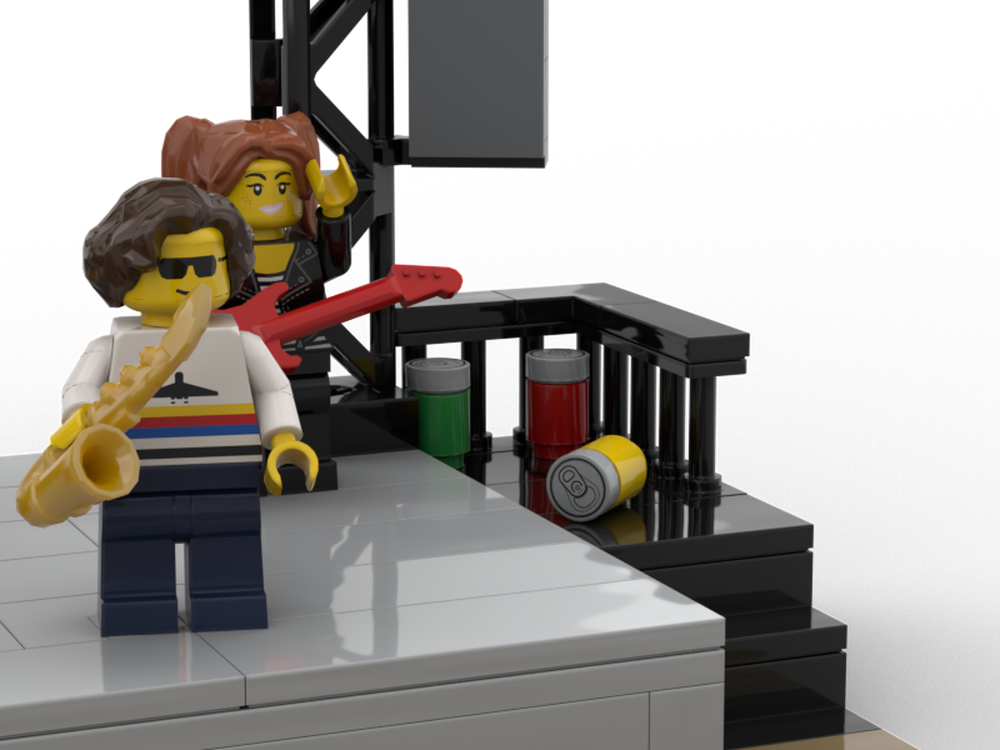 Lego Moc Modular Rock Concert By Viernes Rebrickable Build With Lego