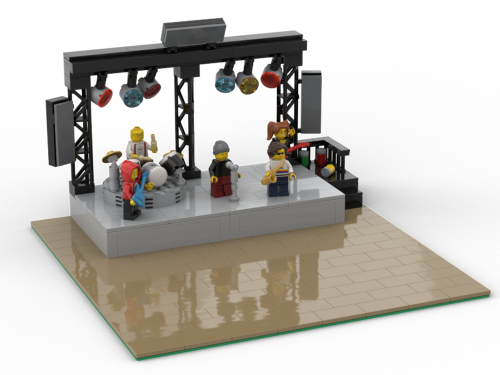 Lego Moc Modular Rock Concert By Viernes Rebrickable Build With Lego