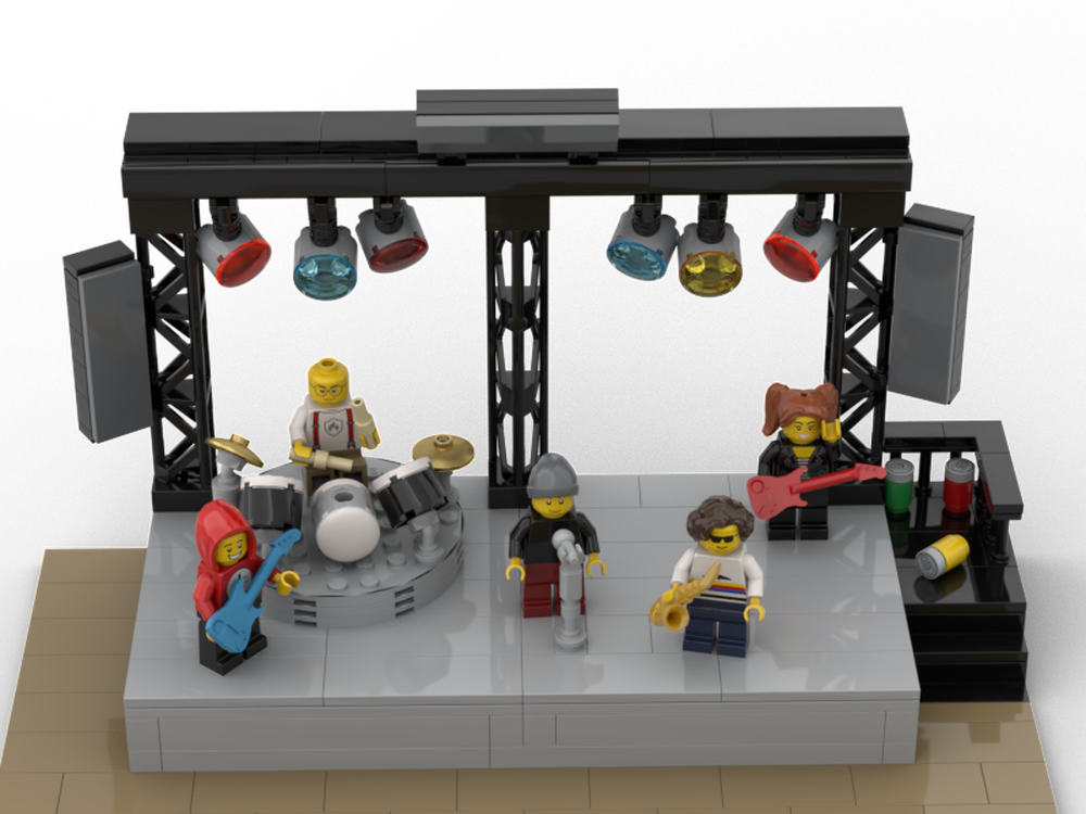 LEGO MOC Modular rock concert by Viernes | Rebrickable - Build with LEGO