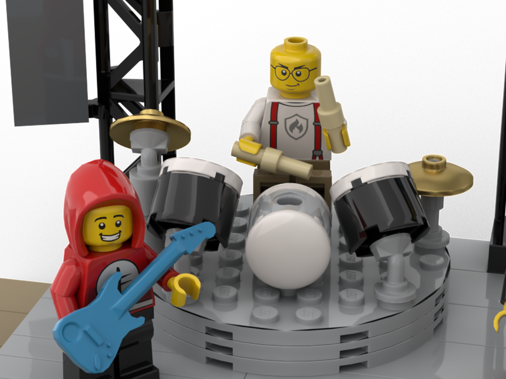 Lego Moc Modular Rock Concert By Viernes Rebrickable Build With Lego