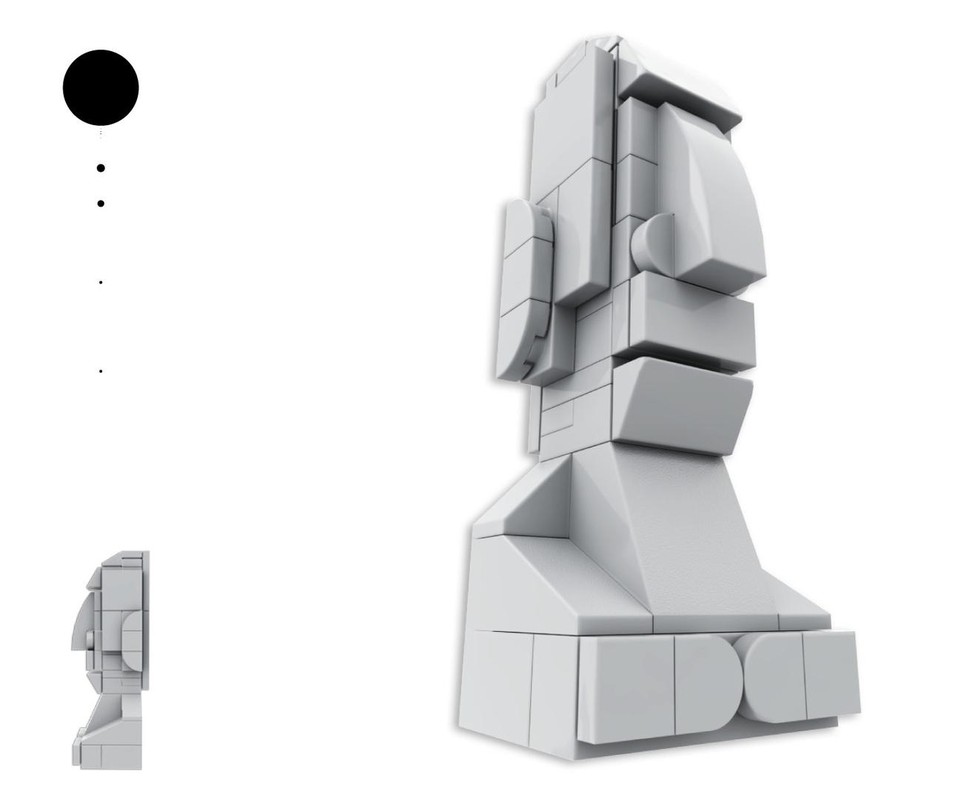LEGO MOC 25 Moai by MyKidisanAlien | Rebrickable - Build with LEGO