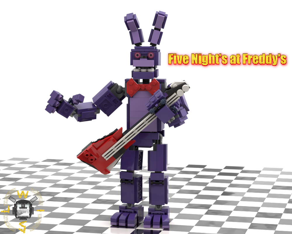 LEGO MOC FnaF 1 Bonnie by BrickWisl2006 | Rebrickable - Build with LEGO