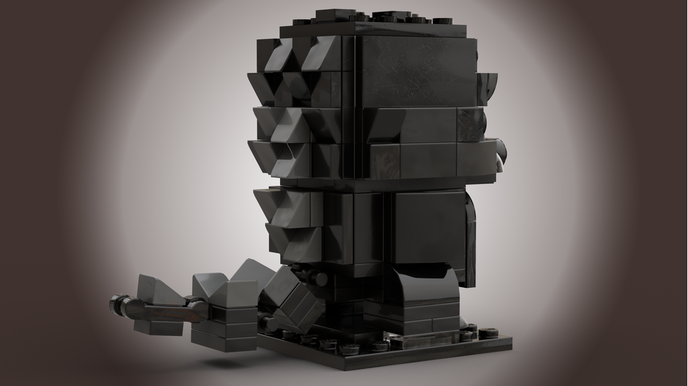 Lego Moc Godzilla 1954 Brickheadz By Invaderdesign Rebrickable