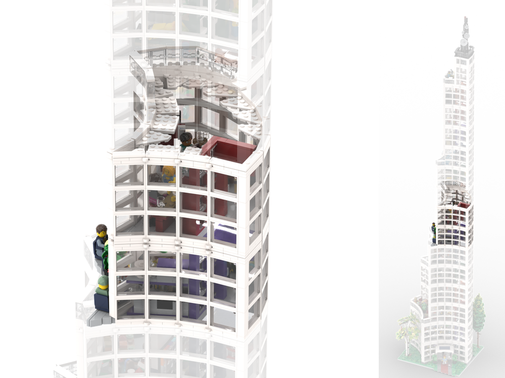 LEGO MOC-204903 Brickman Tower: Restaurant & Bar (5⁄9) by axsbricks ...