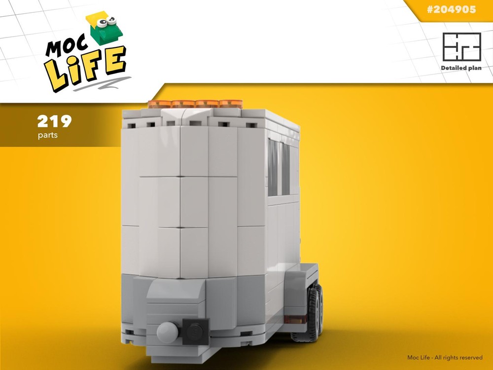 LEGO MOC Horse trailer by MocLife | Rebrickable - Build with LEGO