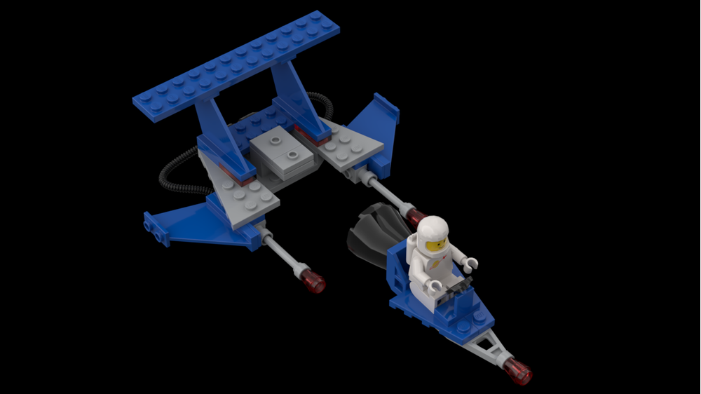 Lego Moc Classic Space Tri Scanner Rocket Sled Moc By Watsonlego