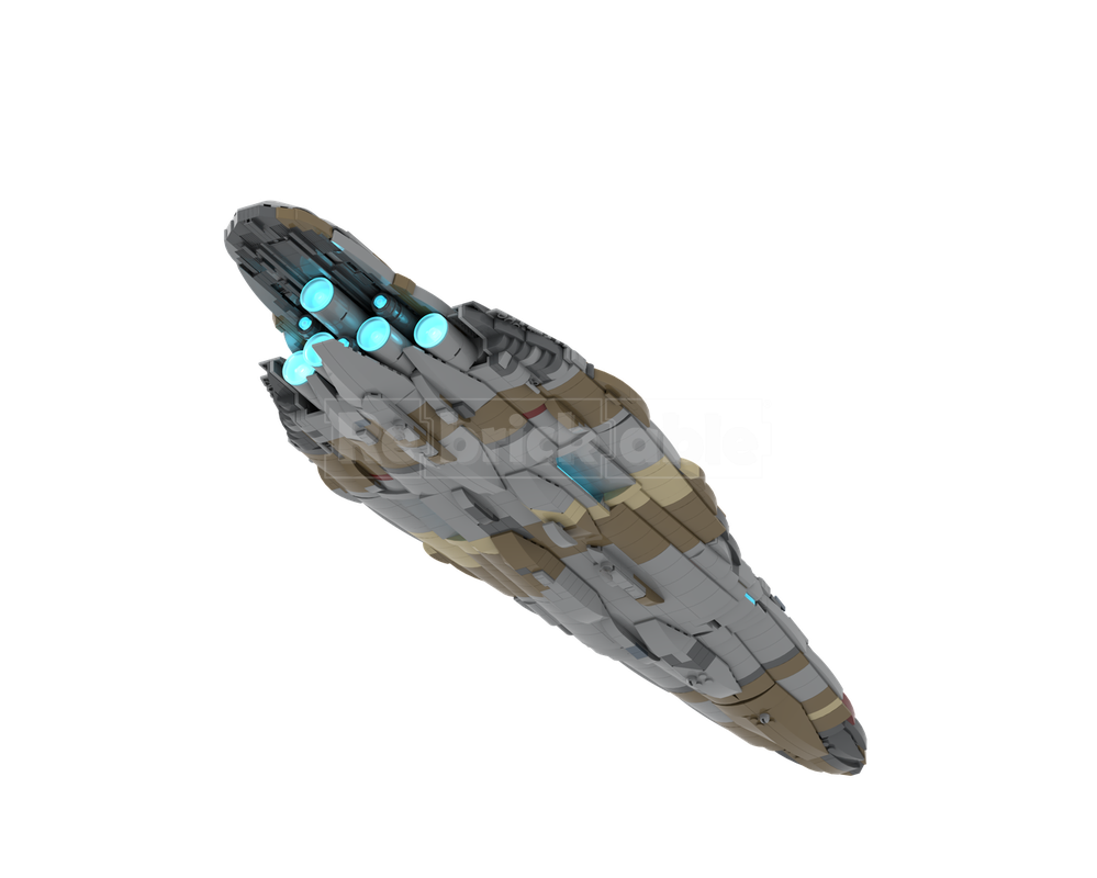 LEGO MOC Rebel Alliance Mon Calamari MC-80 "Wingless" Class Heavy ...