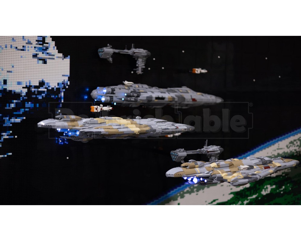 LEGO MOC Rebel Alliance Mon Calamari MC-80 "Wingless" Class Heavy ...