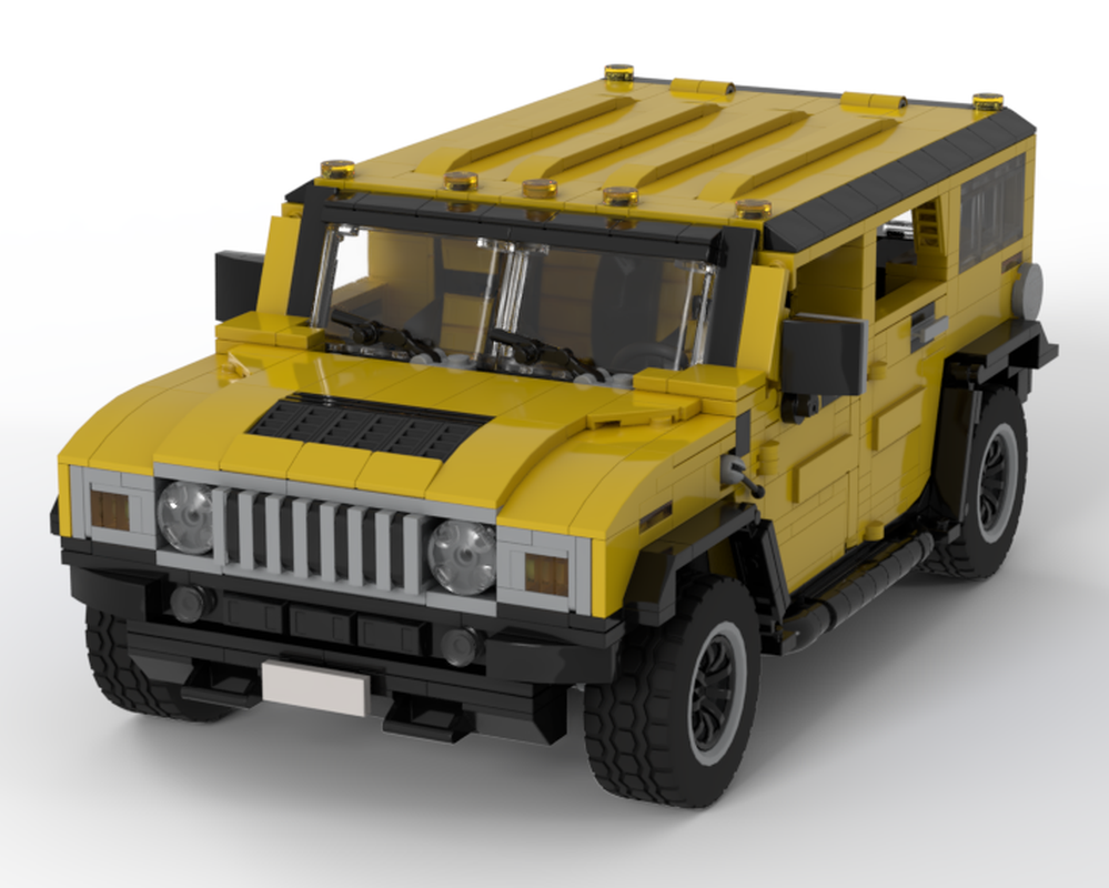 LEGO MOC 1:18 Hummer H2 by Double_U_Bricks | Rebrickable - Build with LEGO