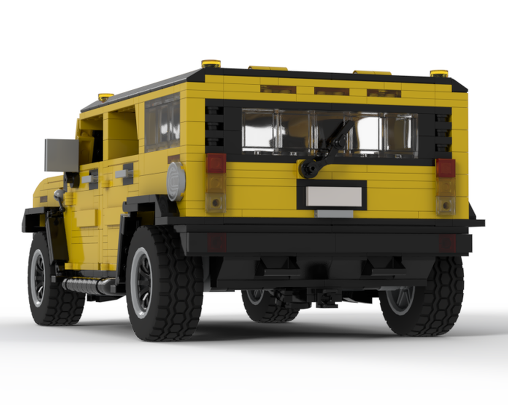 LEGO MOC 1:18 Hummer H2 by Double_U_Bricks | Rebrickable - Build with LEGO