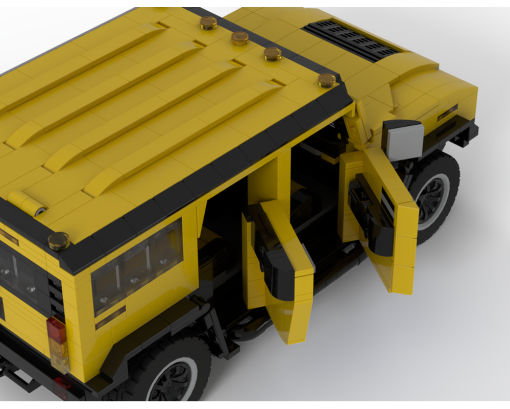 LEGO MOC 1:18 Hummer H2 by Double_U_Bricks | Rebrickable - Build with LEGO