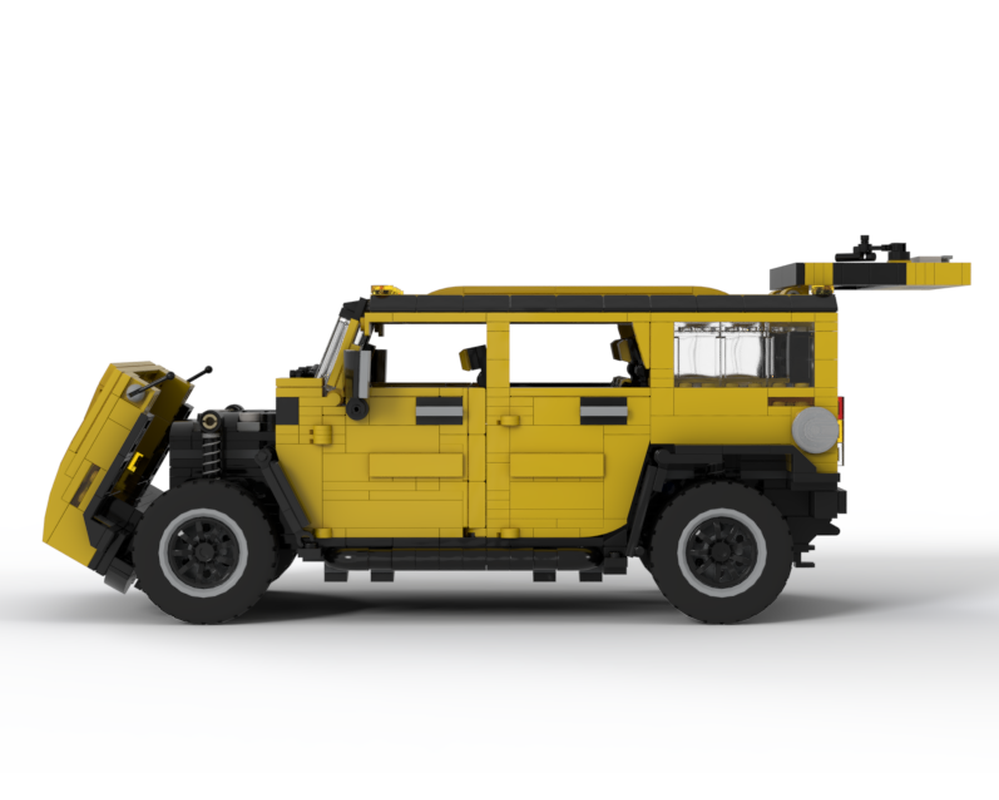 LEGO MOC 1:18 Hummer H2 by Double_U_Bricks | Rebrickable - Build with LEGO