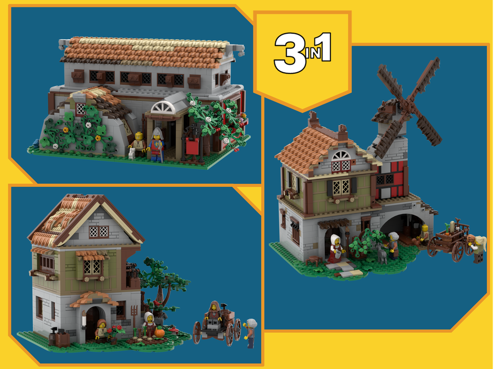 LEGO MOC 10332 3in1 - Medieval buildings by Tavernellos | Rebrickable - Build with LEGO