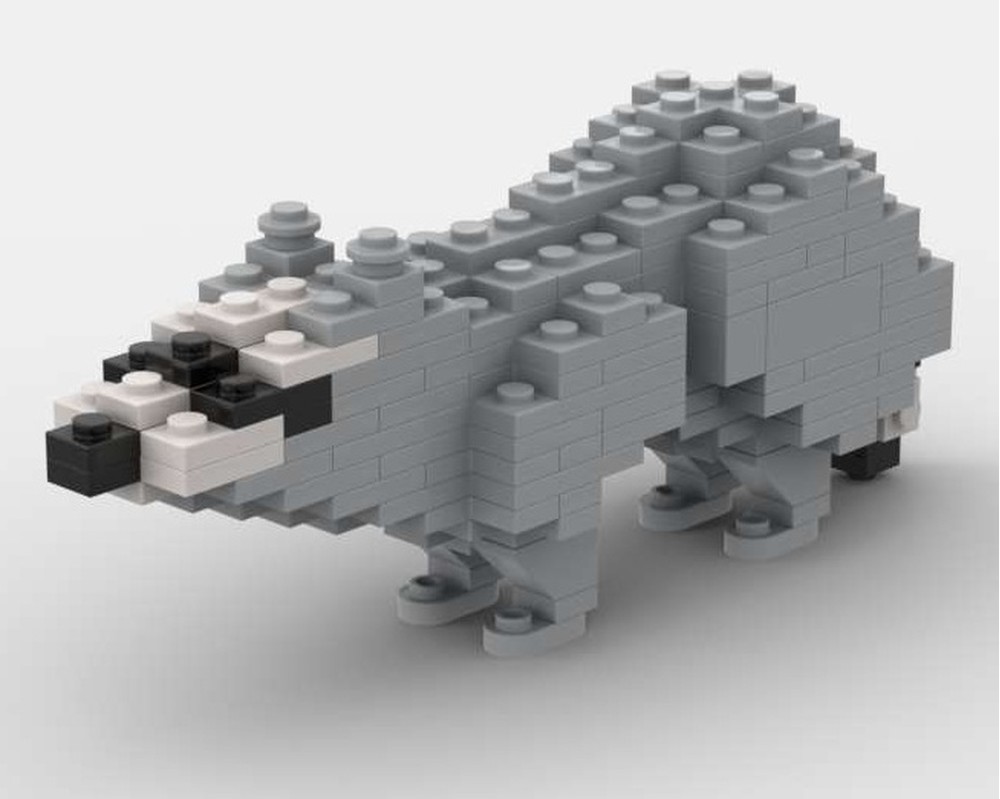 LEGO MOC Raccoon by Wildbrickcreations | Rebrickable - Build with LEGO