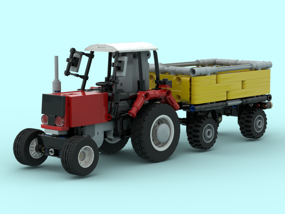 LEGO MOC MTZ tractor mini by LT project | Rebrickable - Build with LEGO