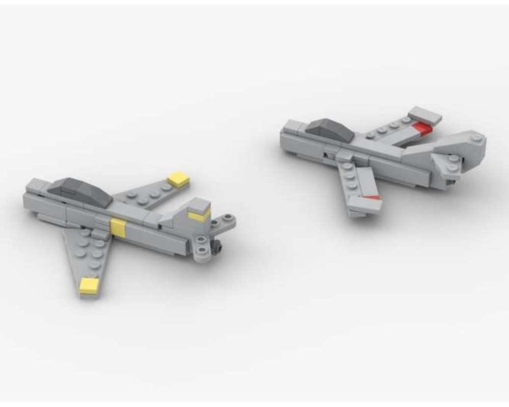 LEGO MOC F-86 & Mig-15 - 1/110 scale by Vincent W | Rebrickable - Build ...