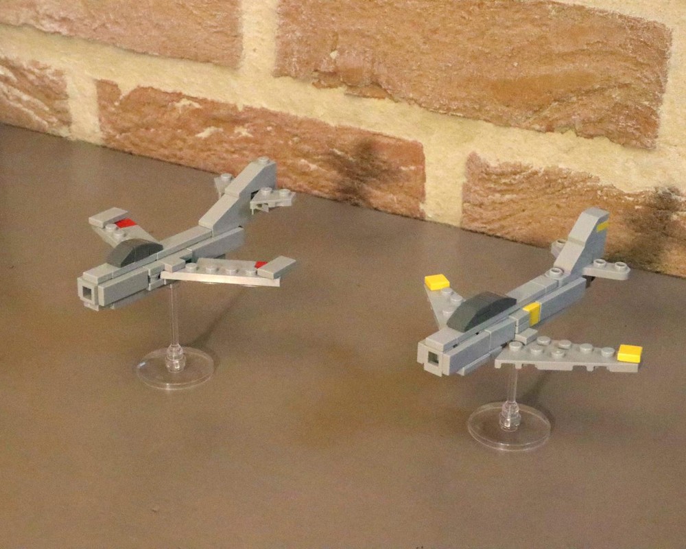LEGO MOC F-86 & Mig-15 - 1/110 scale by Vincent W | Rebrickable - Build ...