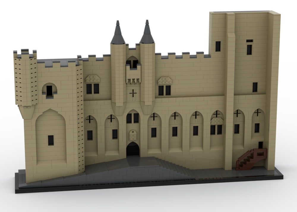 LEGO MOC Palais des Papes- Avignon - Main Facade by chichikb ...