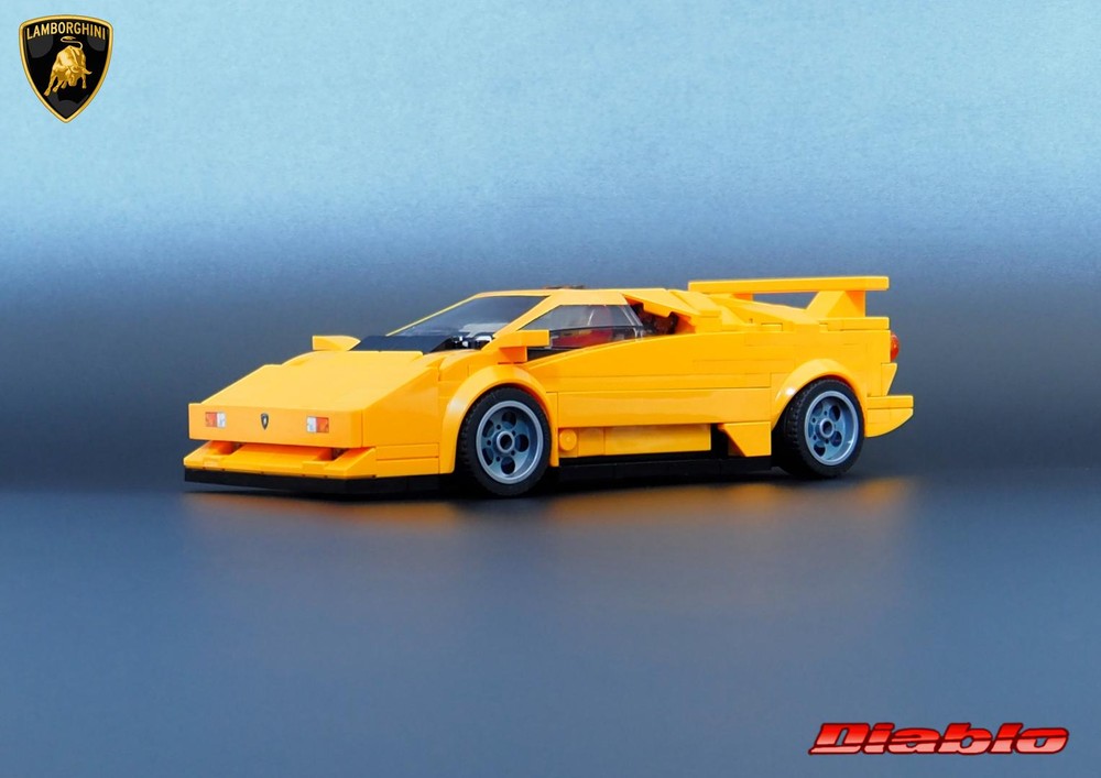 LEGO MOC Lamborghini Diablo (Bright Light Orange) - Speed Champions 8 ...