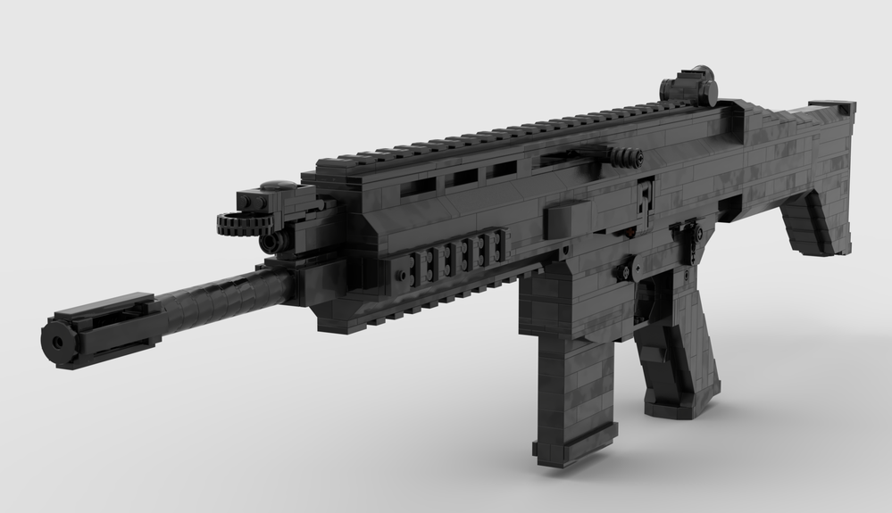 LEGO MOC SCAR inspired gun by Mabax | Rebrickable - Build with LEGO