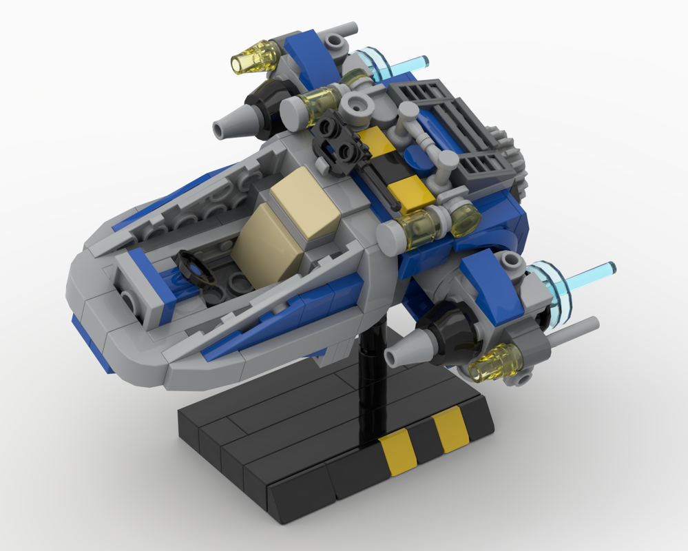 LEGO MOC Tiny Spaceship + Stand by MrLoopeend | Rebrickable - Build ...