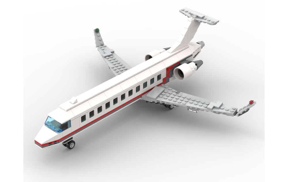 Lego Moc Private Regional Jet 90s Style Lego Plane By