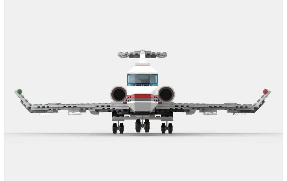 Lego Moc Private Regional Jet 90s Style Lego Plane By