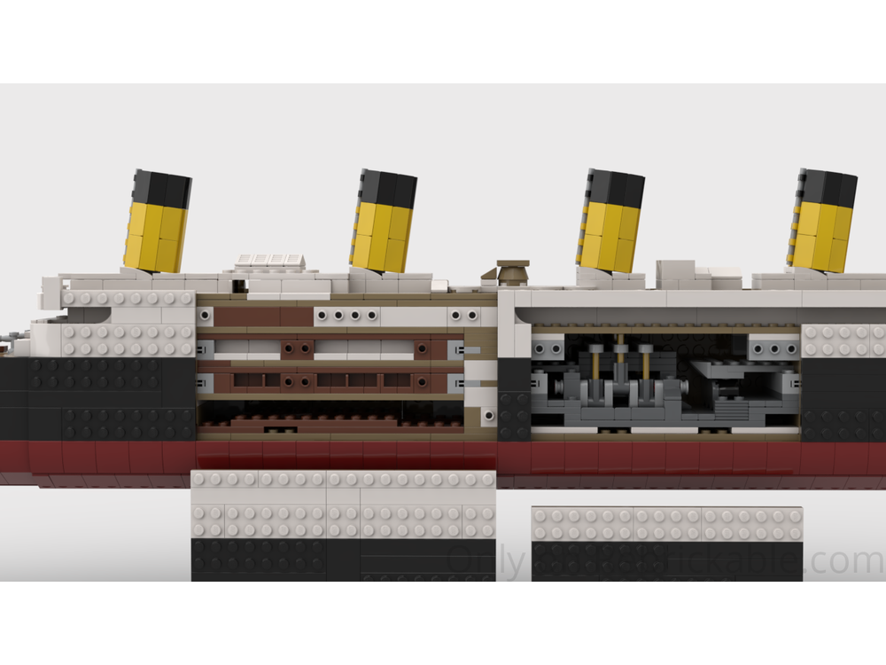 LEGO MOC RMS Titanic (1:336) by james_0609 | Rebrickable - Build with LEGO