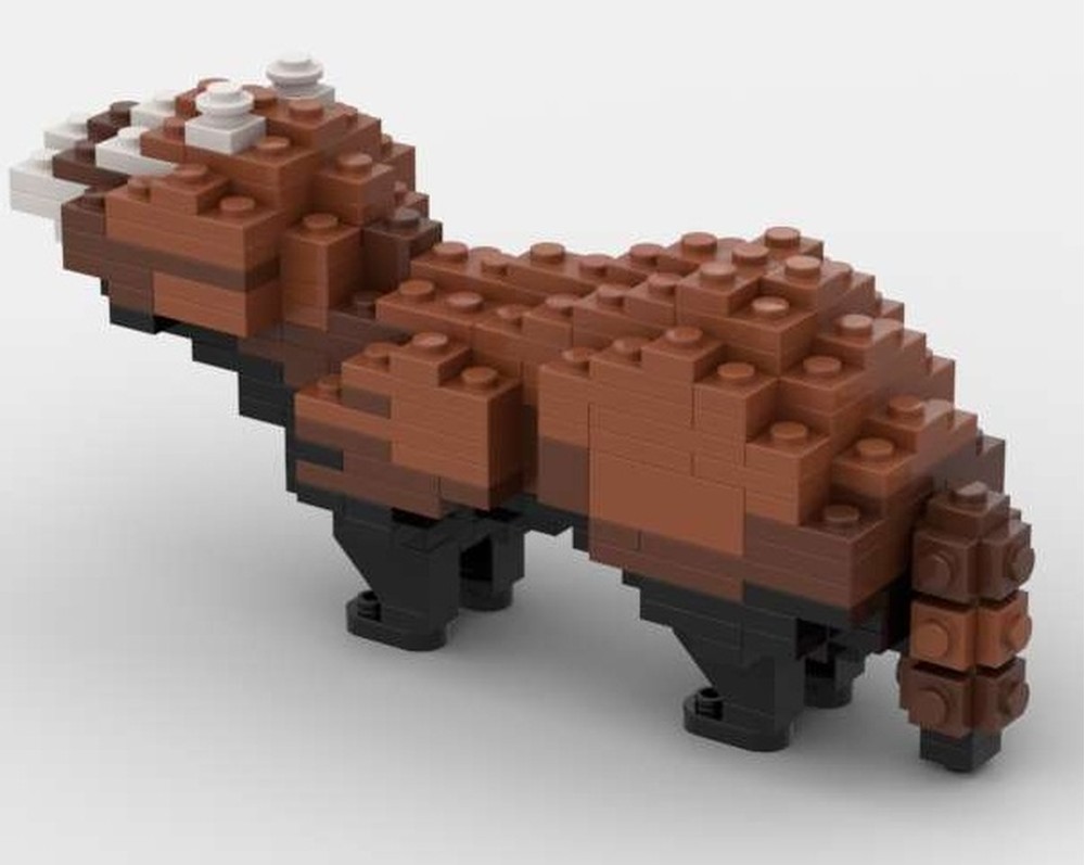 Lego Moc Red Panda By Wildbrickcreations Rebrickable Build With Lego