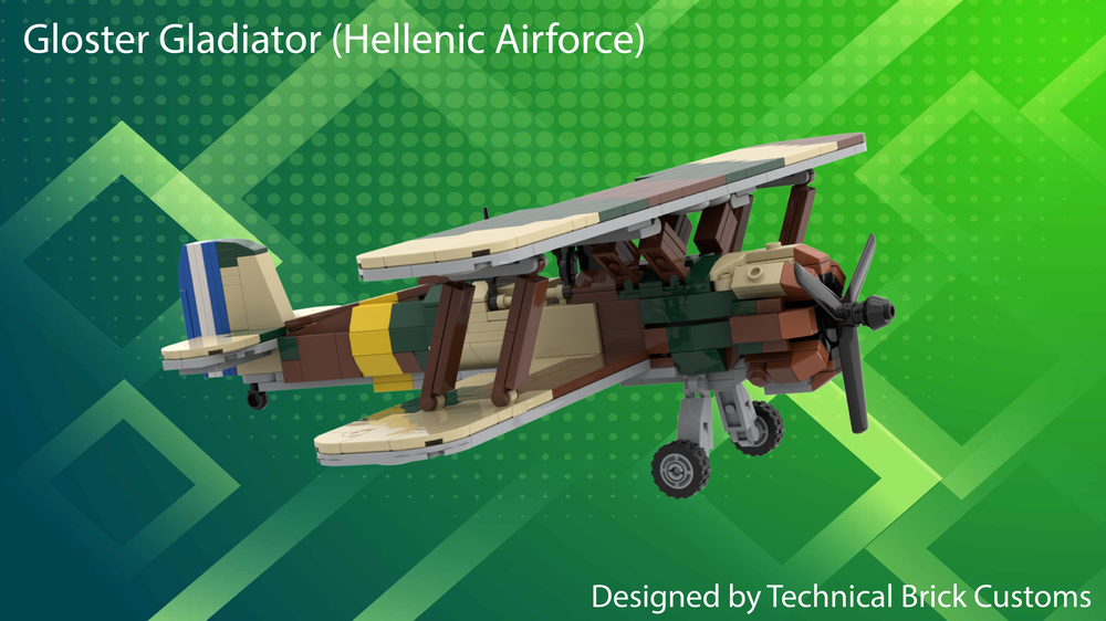 LEGO MOC Hellenic Air Force Gloster Gladiator by TechnicalBrickCustoms ...