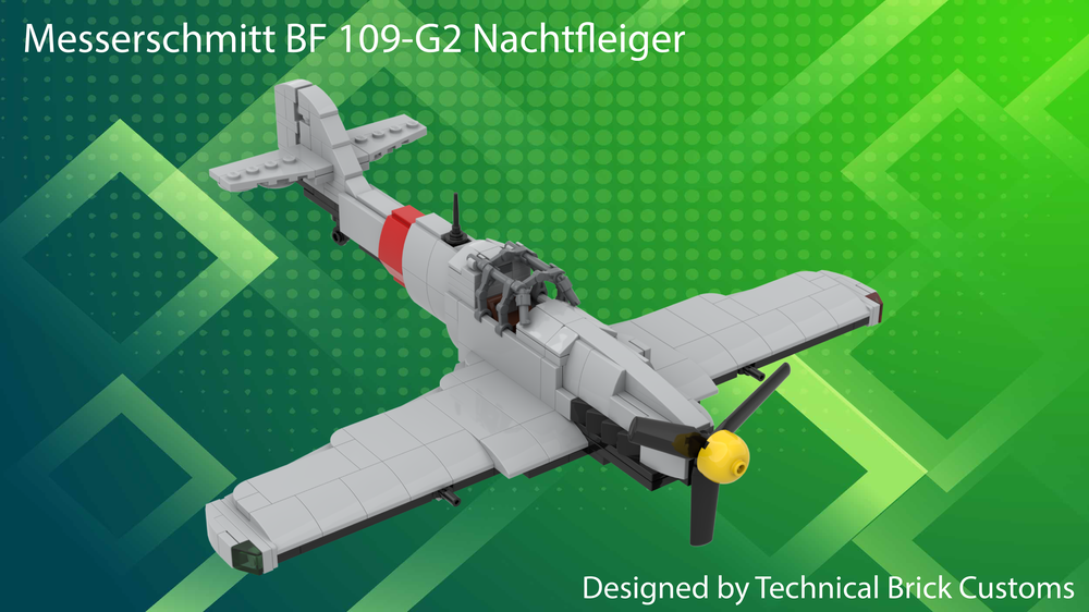 LEGO MOC Messerschmitt BF 109 G-2 Nachtfleiger by TechnicalBrickCustoms ...