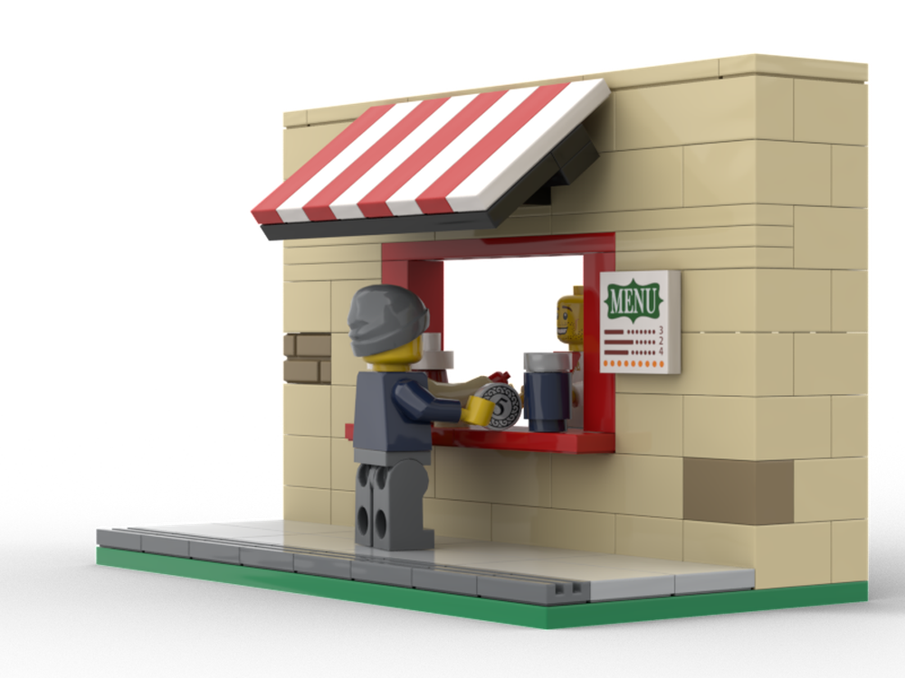 LEGO MOC Modular Hot Dog shop by Viernes | Rebrickable - Build with LEGO