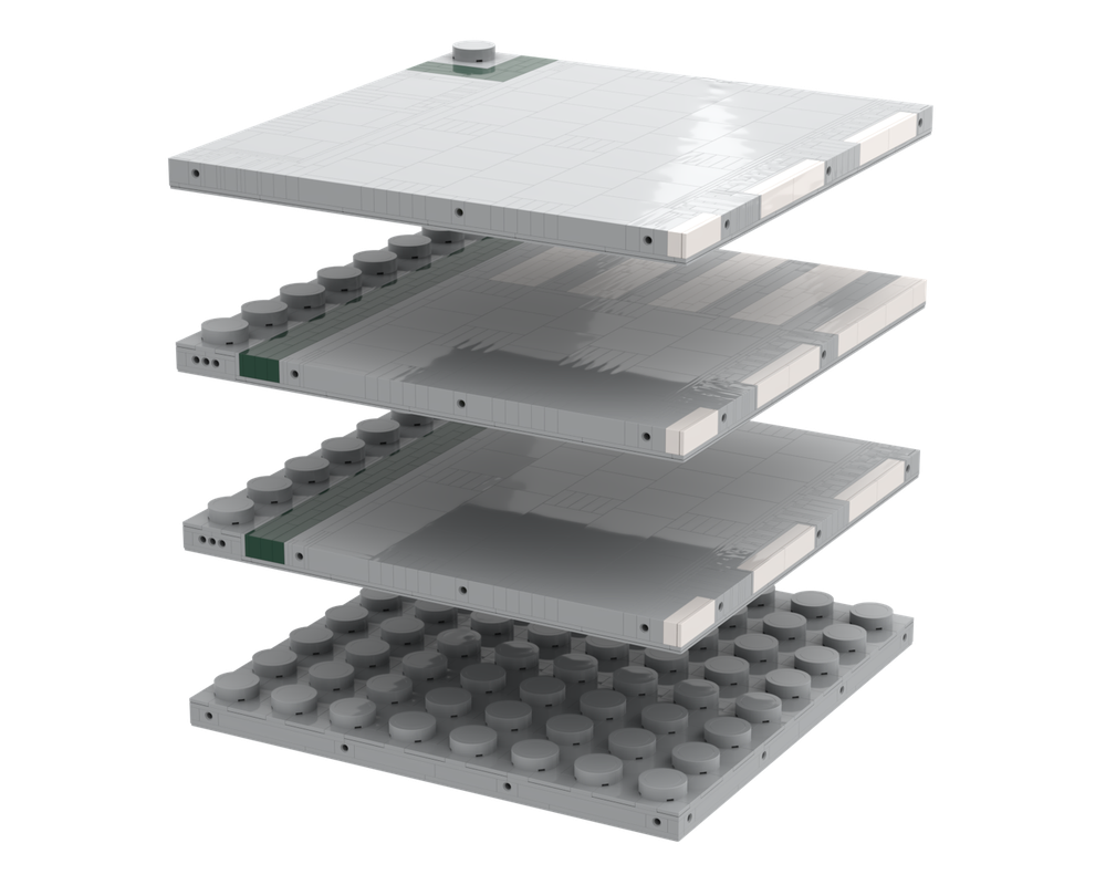 Lego Moc Upscaled Roadplate Xing By Briquoleur Rebrickable Build