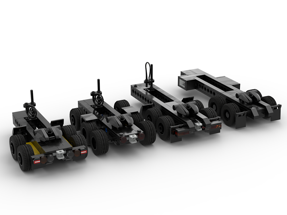 LEGO MOC Semi Truck Chassis options by owstin | Rebrickable - Build ...