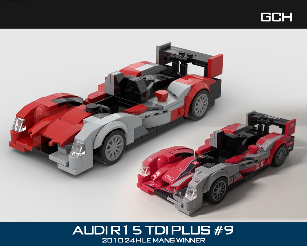 LEGO MOC Audi R15 TDI Plus #9 2010 Le Mans winner by GCh | Rebrickable ...