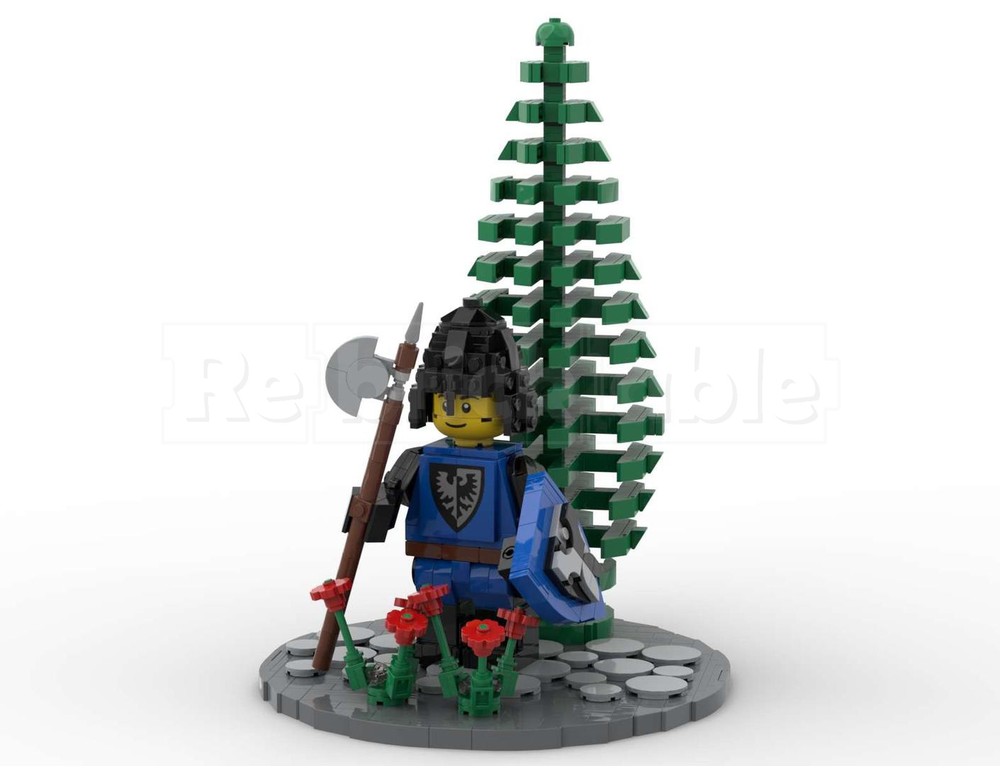LEGO MOC Upscaled Black Falcon Knight in 3:1 by williweb | Rebrickable ...