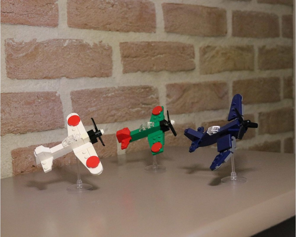 LEGO MOC F4U Corsair & A6M Zero by Vincent W | Rebrickable - Build with ...