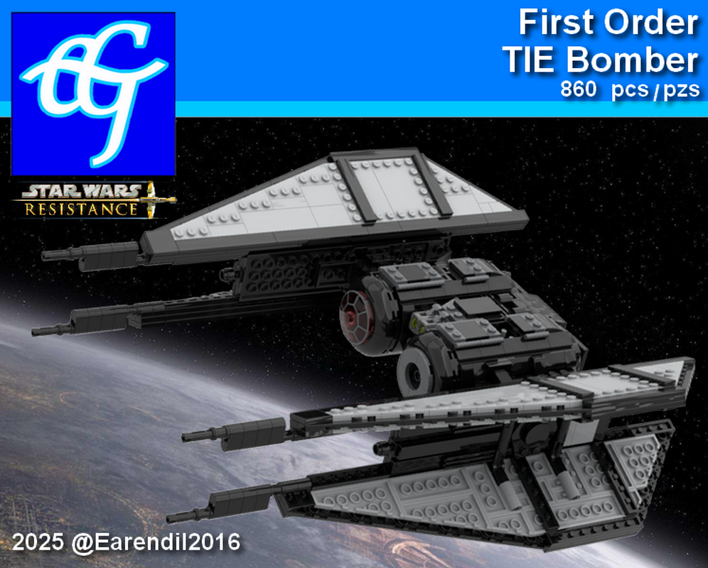 LEGO MOC First Order TIE Bomber by Earendil2016 | Rebrickable - Build ...